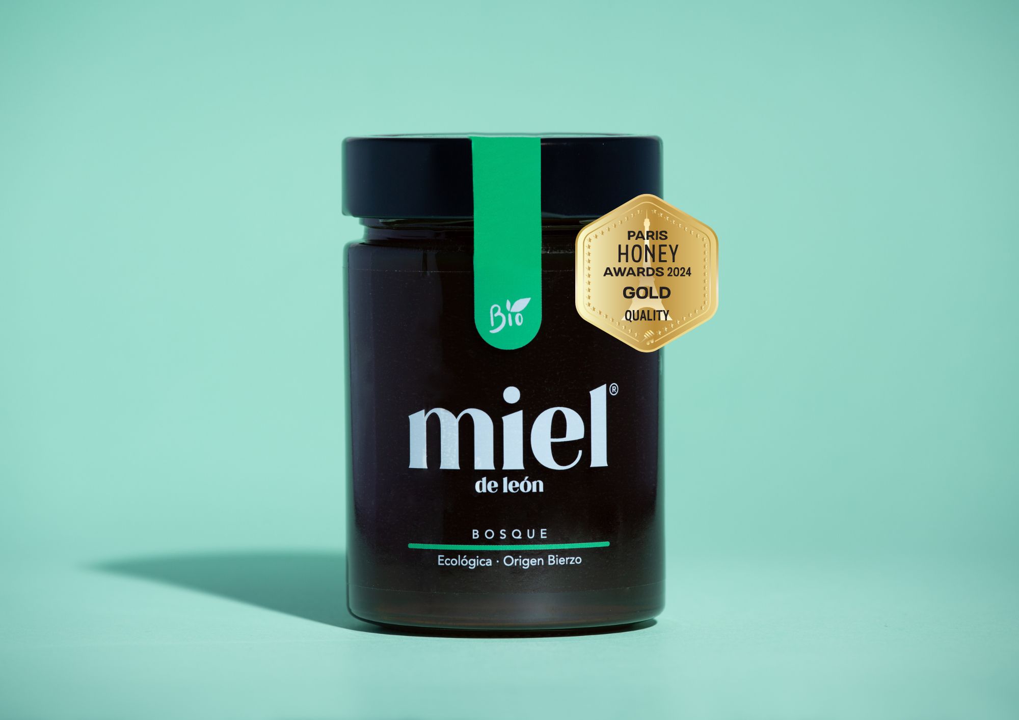 Miel de Bosque ecológica de León, tarro de 450 gr